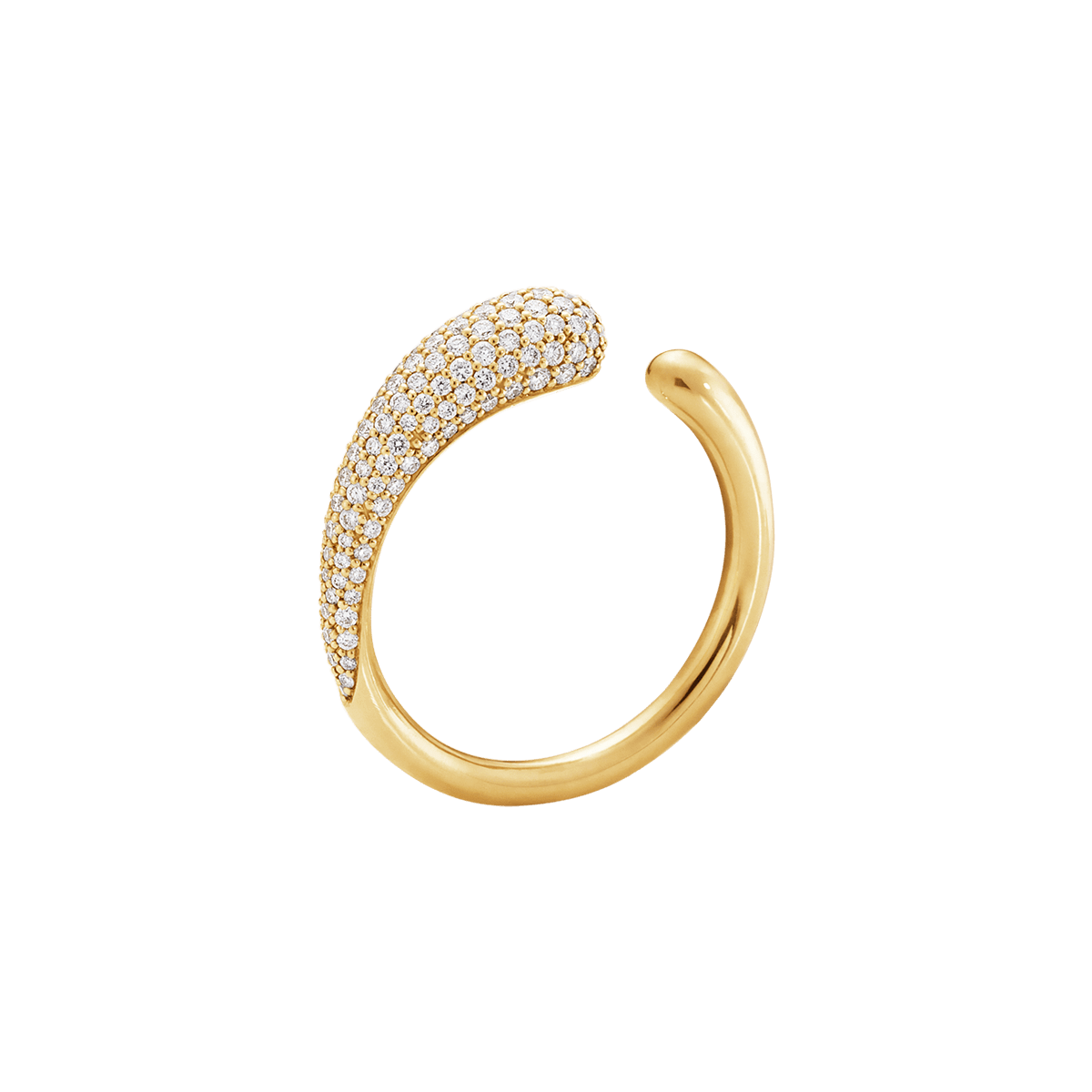 Mercy mini ring, 18K guld m. brillantpave | Smykke fra Dirks Jewellery